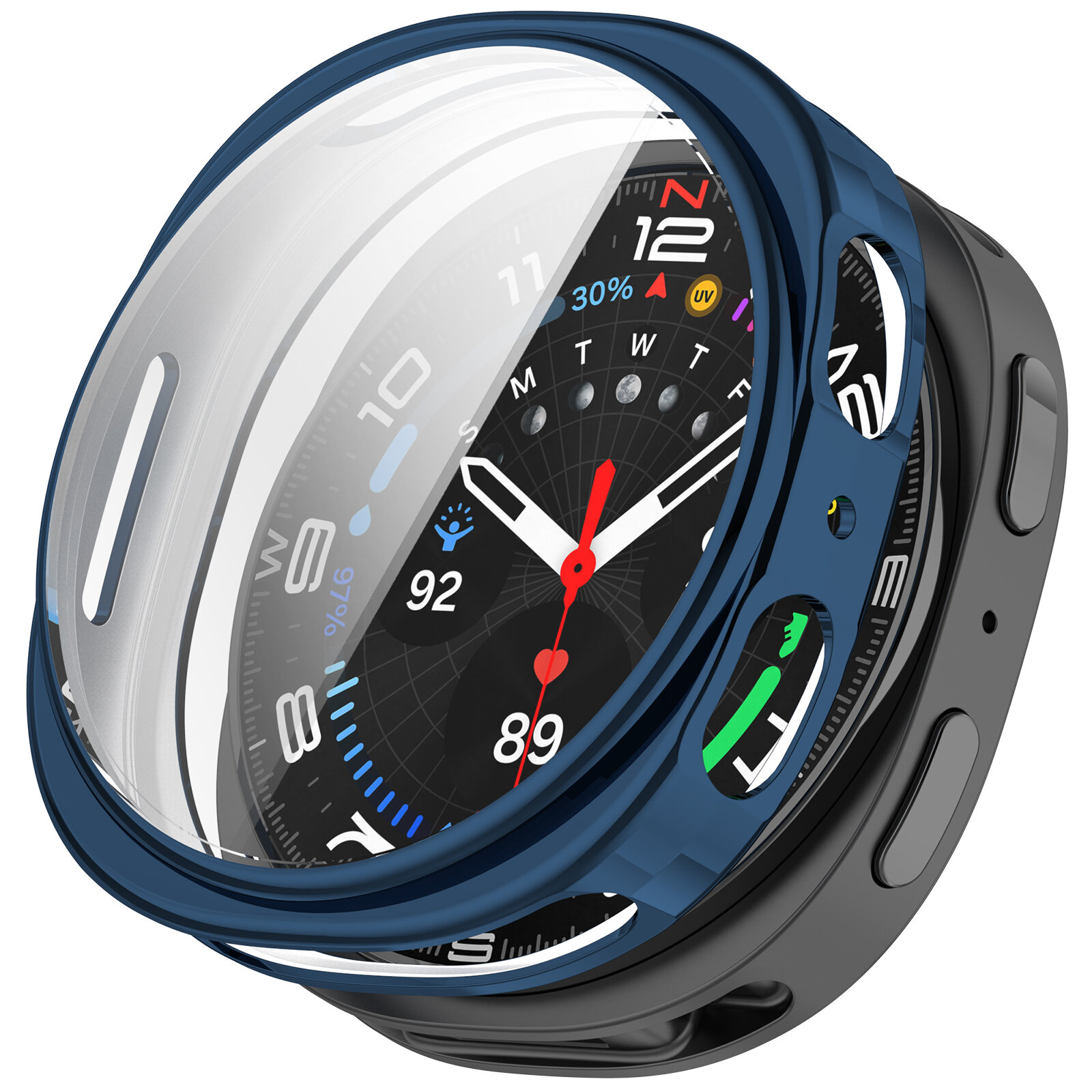 Мягкий защитный бампер для Samsung Galaxy Watch 8, 40 мм, синий