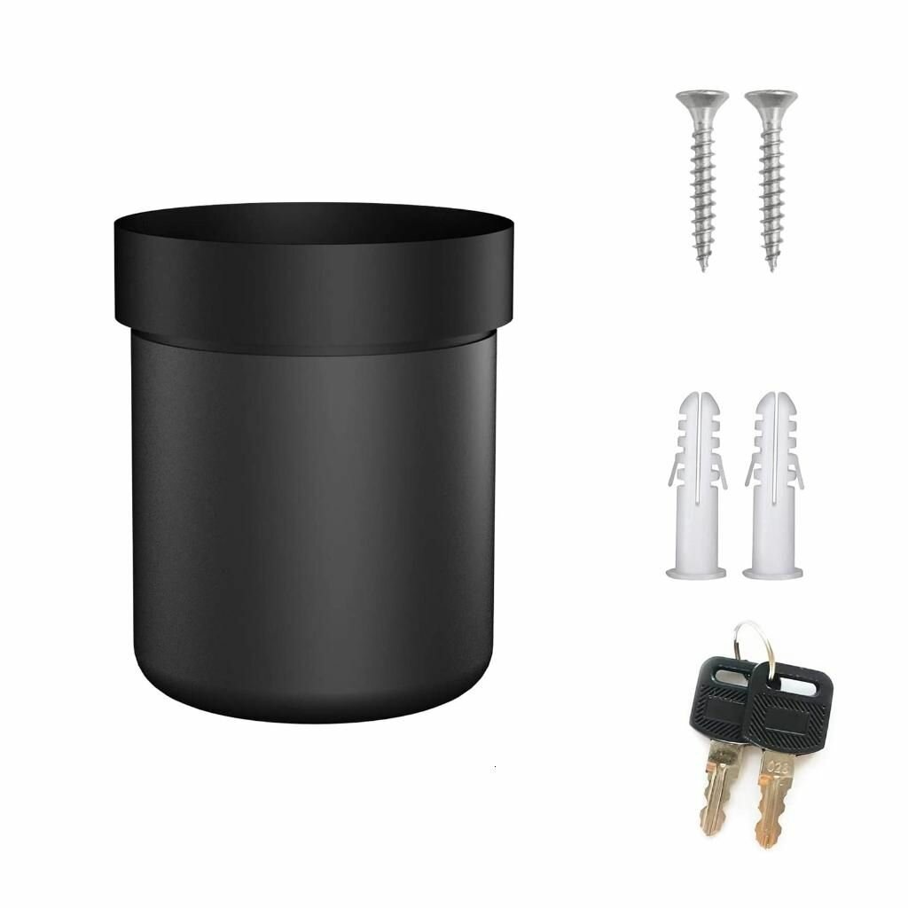 Скрытый ящик для хранения цветочного горшка-черный