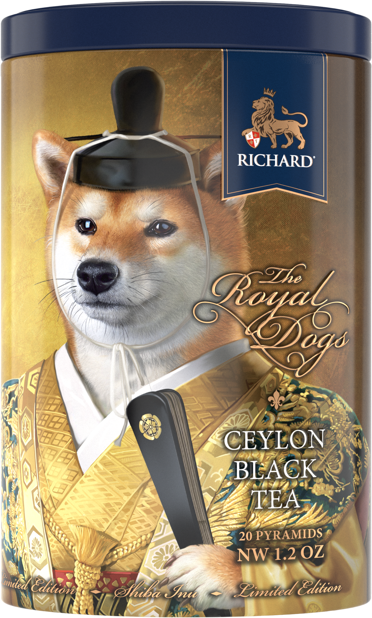 Чай черный Richard The Royal Dogs. Shiba-inu в пирамидках, 20 пак.