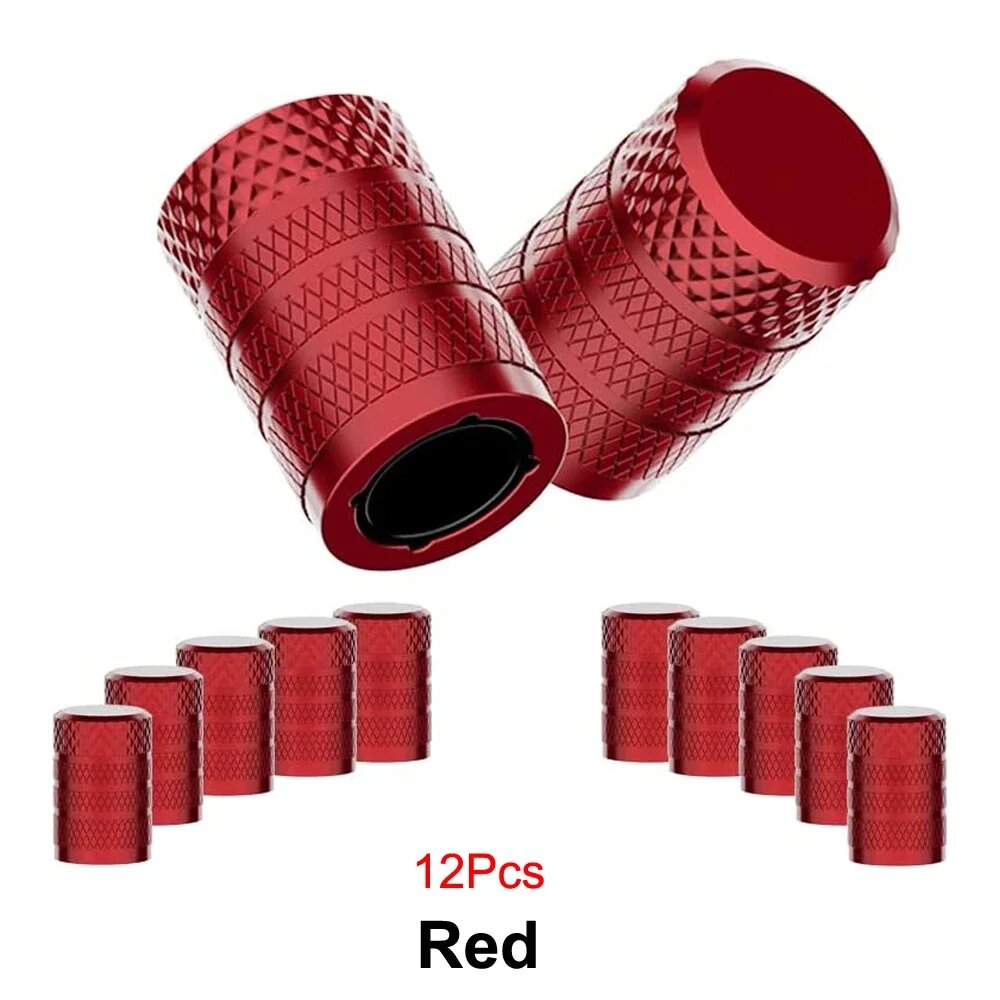 Крышки клапанов для шин, 12 шт, Red
