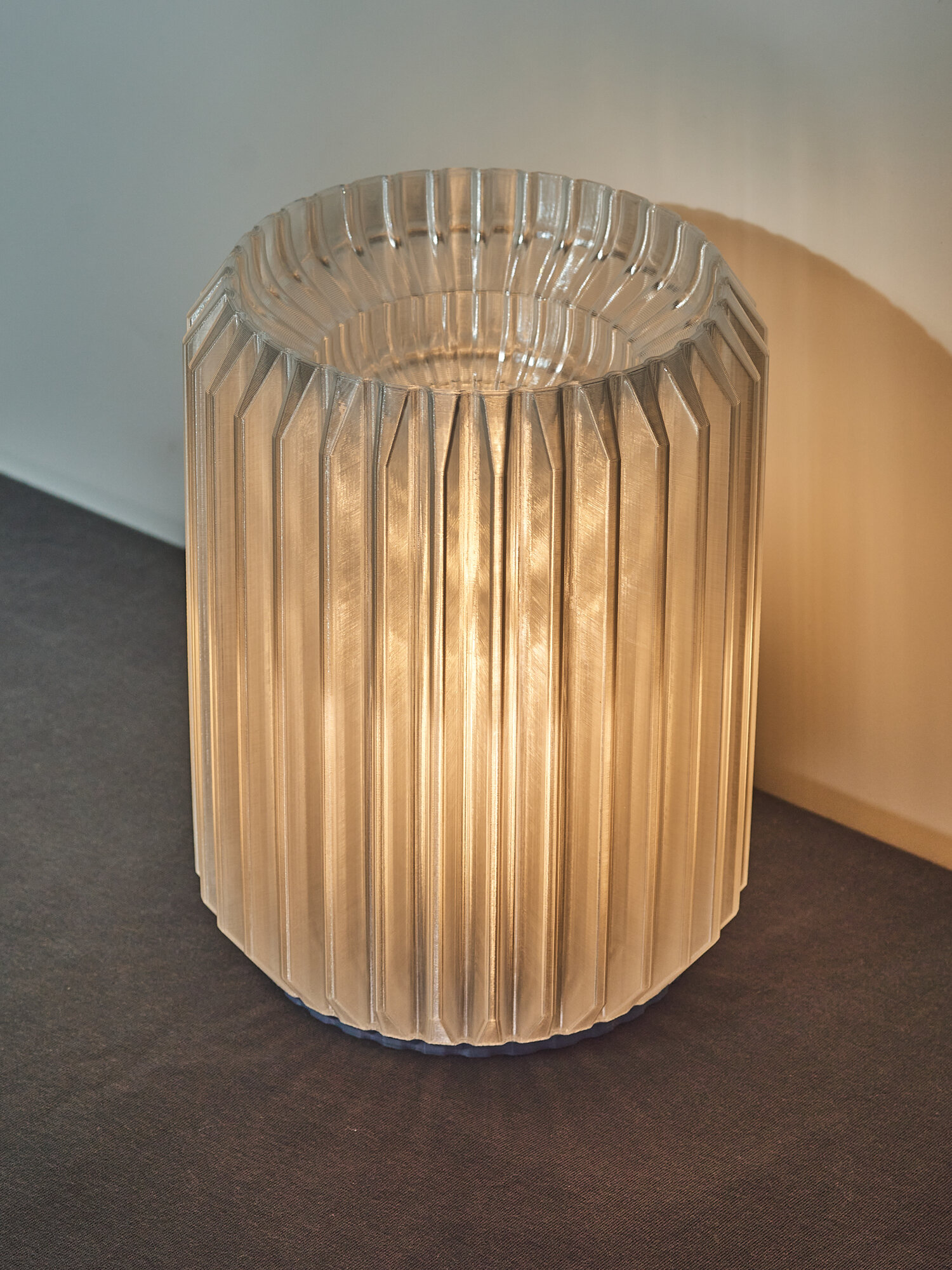 Настольный светильник лампа "Контур: Прозрачный" by Kirill Shulgin, дизайнерский , E27, LED, пластик/PETG