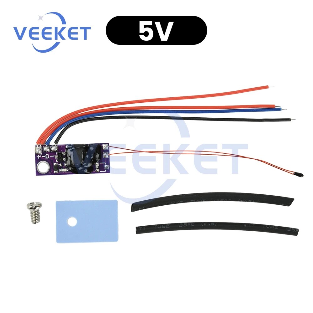 Контроллер скорости вентилятора постоянного тока, автоматическая регулировка температуры, датчик, совместимый 5 В 12 В для ПК, маршрутизатор процессора, мини-модуль автоматического охлаждения