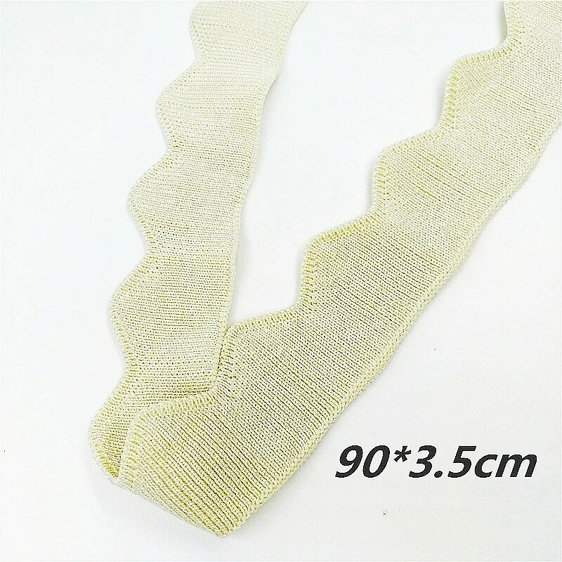 JIETAI Трикотажная ткань с волнистым рисунком из спандекса/полиэстера Бежевый