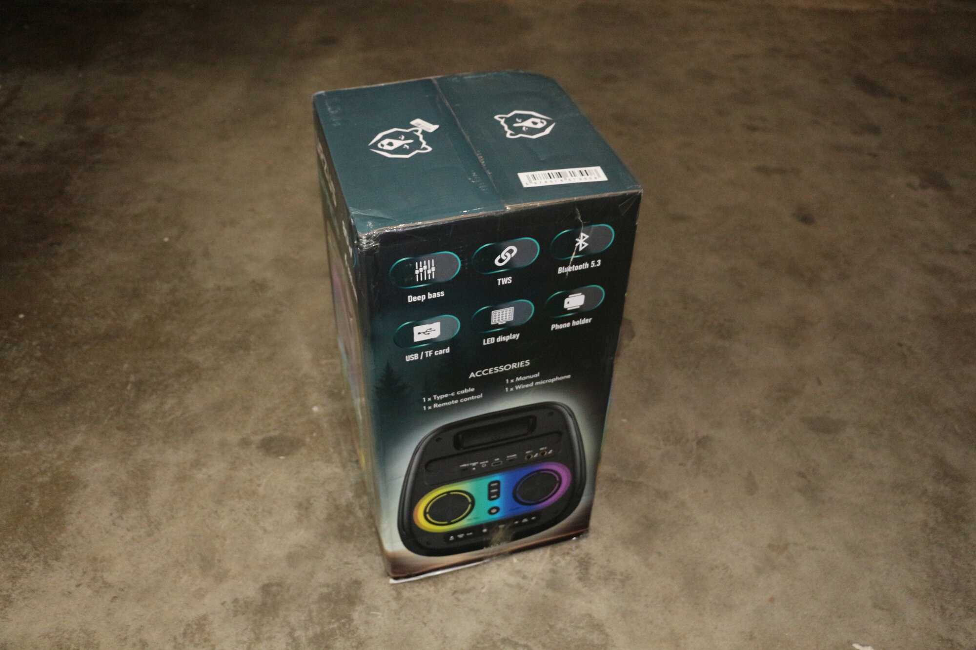 Колонка портативная блютуз беспроводная для вечеринок URZUS UR-541115 уцененная