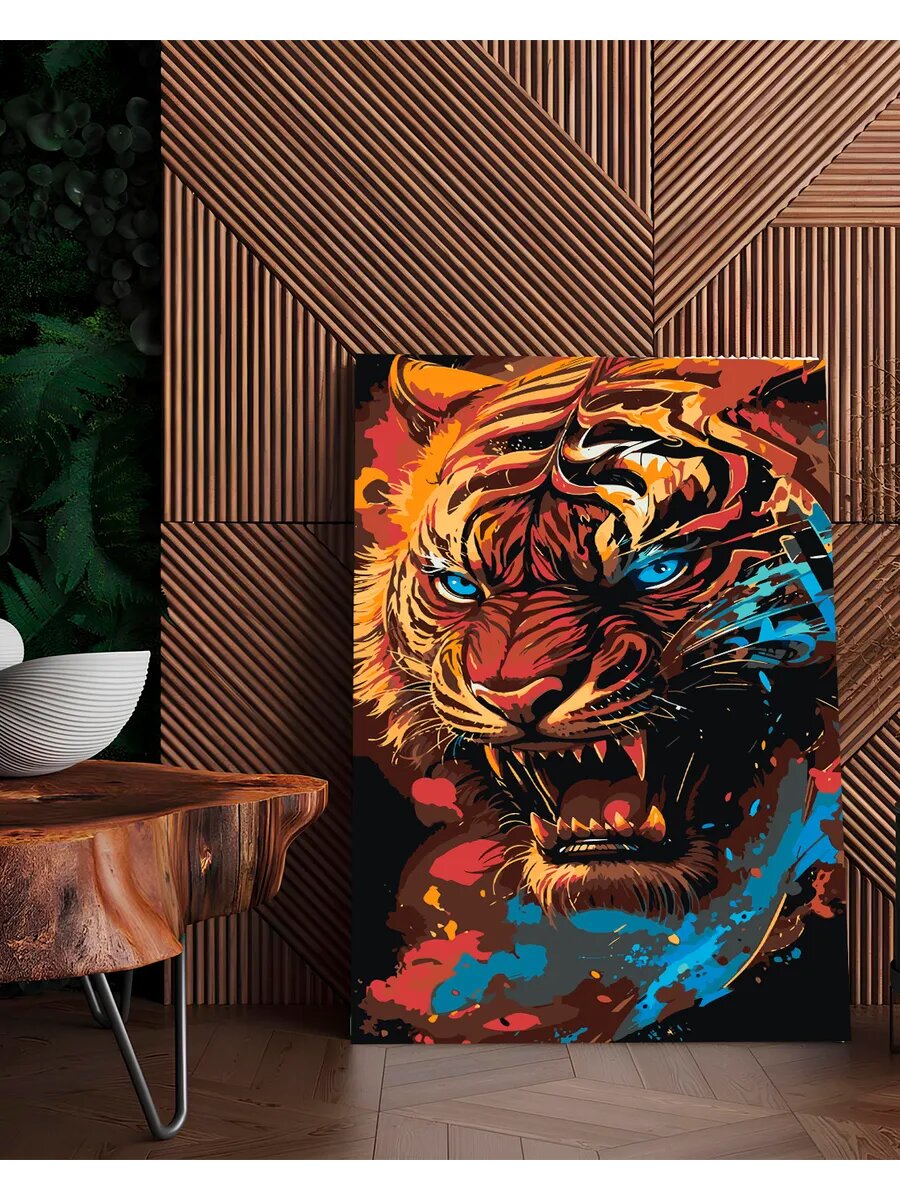 Картина по номерам Тигр-Животные-Хищник