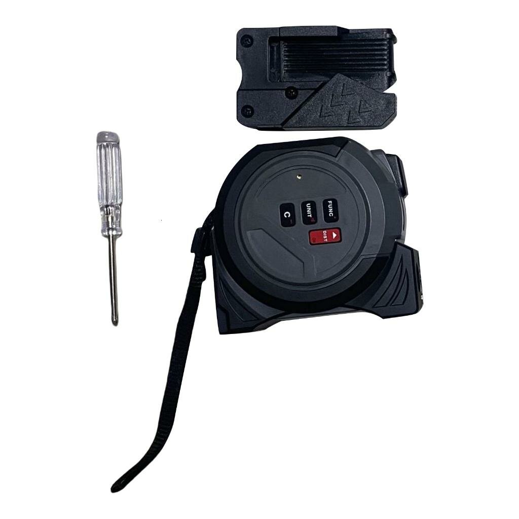 Интеллектуальная рулетка "три в одном" с инфракрасным 40-метровым цифровым дисплеем (без батареи)-лазерная рулетка серого цвета