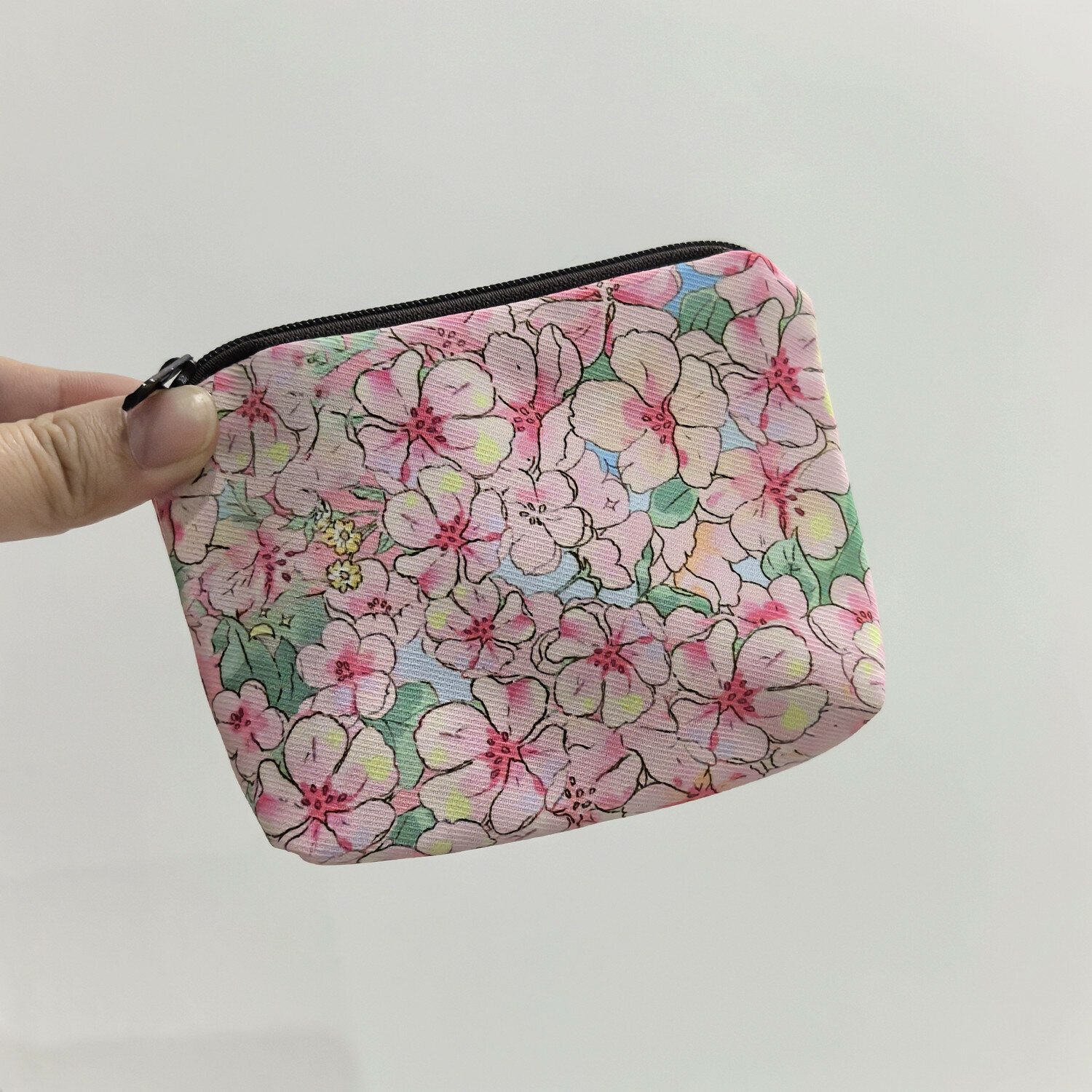 Miniso Кошелек для монет Дораэмон, караоке-цепочка, мягкий, компактный, портативный, милый мультяшный принт, креативный женский кошелек для монет.