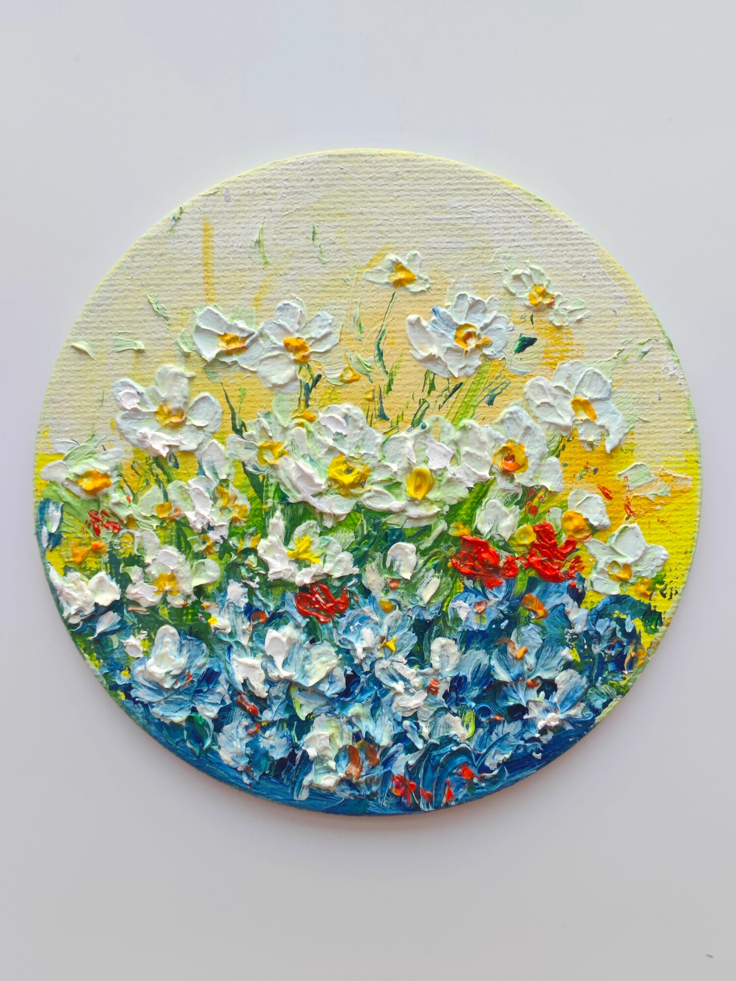 Мини картина маслом на холсте 10х15см