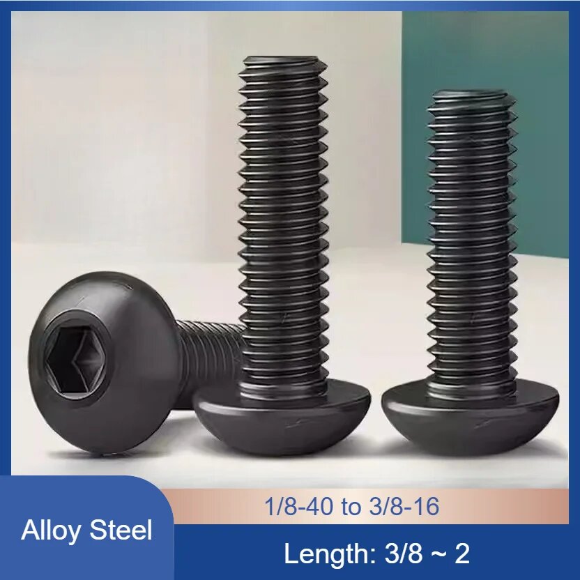 Болты IRIR Grade 10.9 стальные 1/8-40, 1/4-20, 3/16-24, 5/16-18, 5/32-32, 3/8-16 3 I 16-24-10pcs, 5 I 8