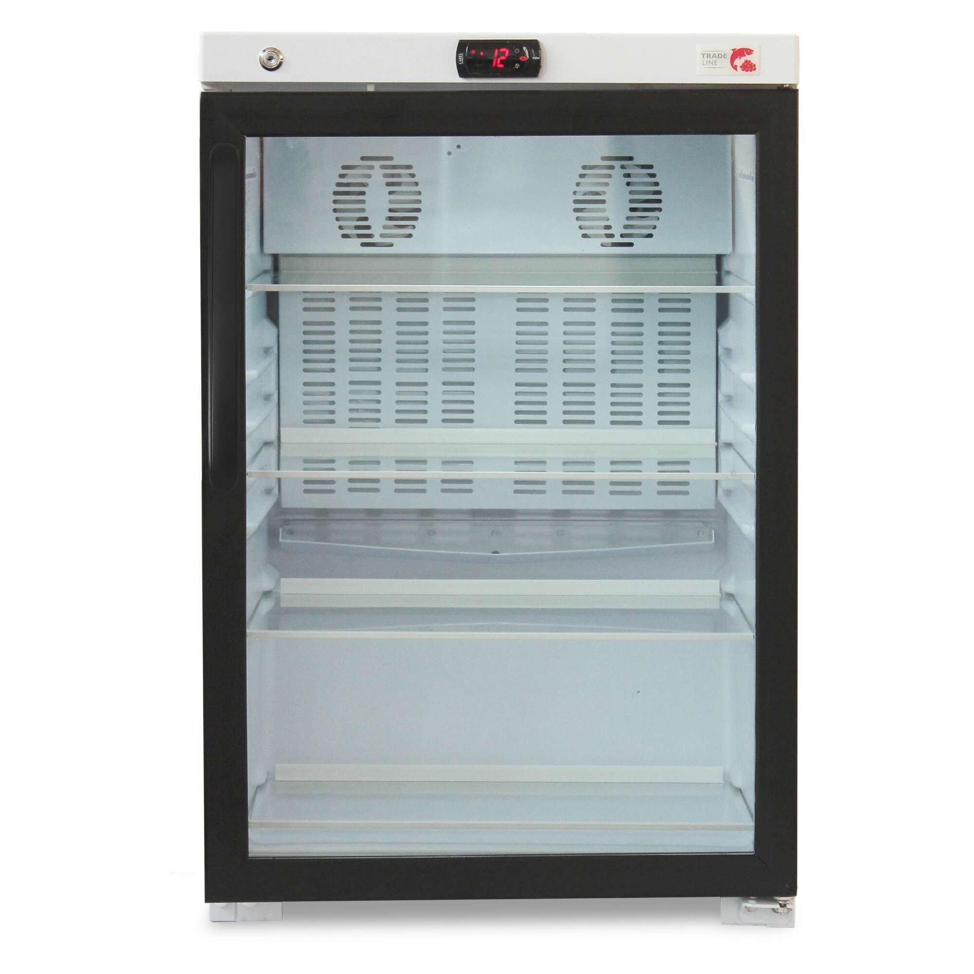 Холодильный шкаф-витрина Бирюса B154DNZ (CZV), черный фронт