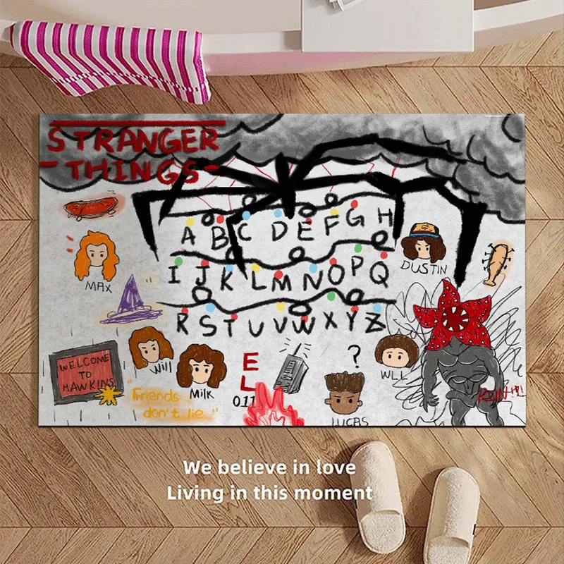 Коврик "Stranger Things", противоскользящая основа, каучук, 40 x 60 см, Подходит для кухни и ванной
