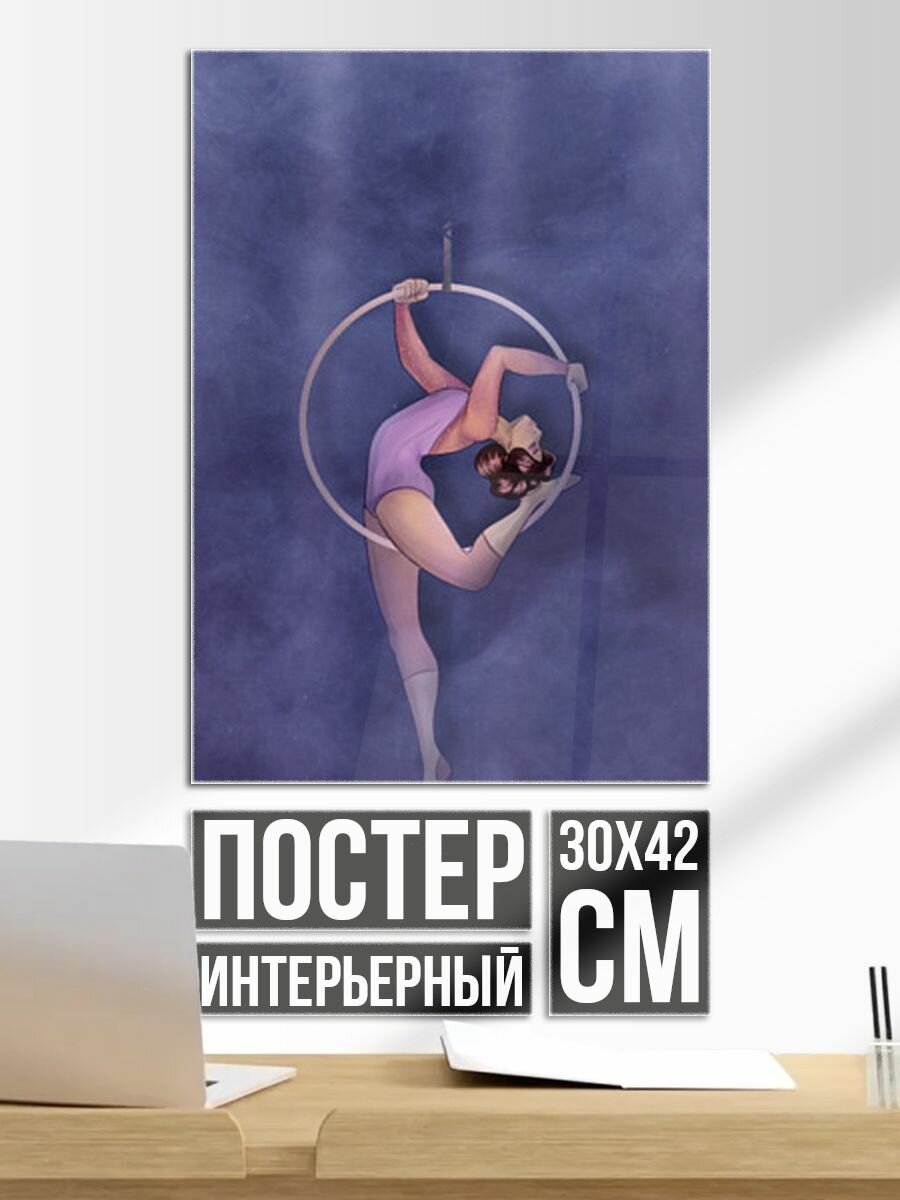 Постер на стену Воздушная гимнастка