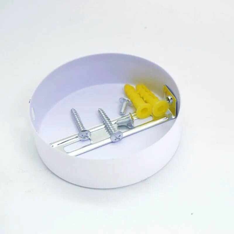 Потолочная чаша (чашка) для светильника и люстры, потолочное основание, крепление 80 мм белое