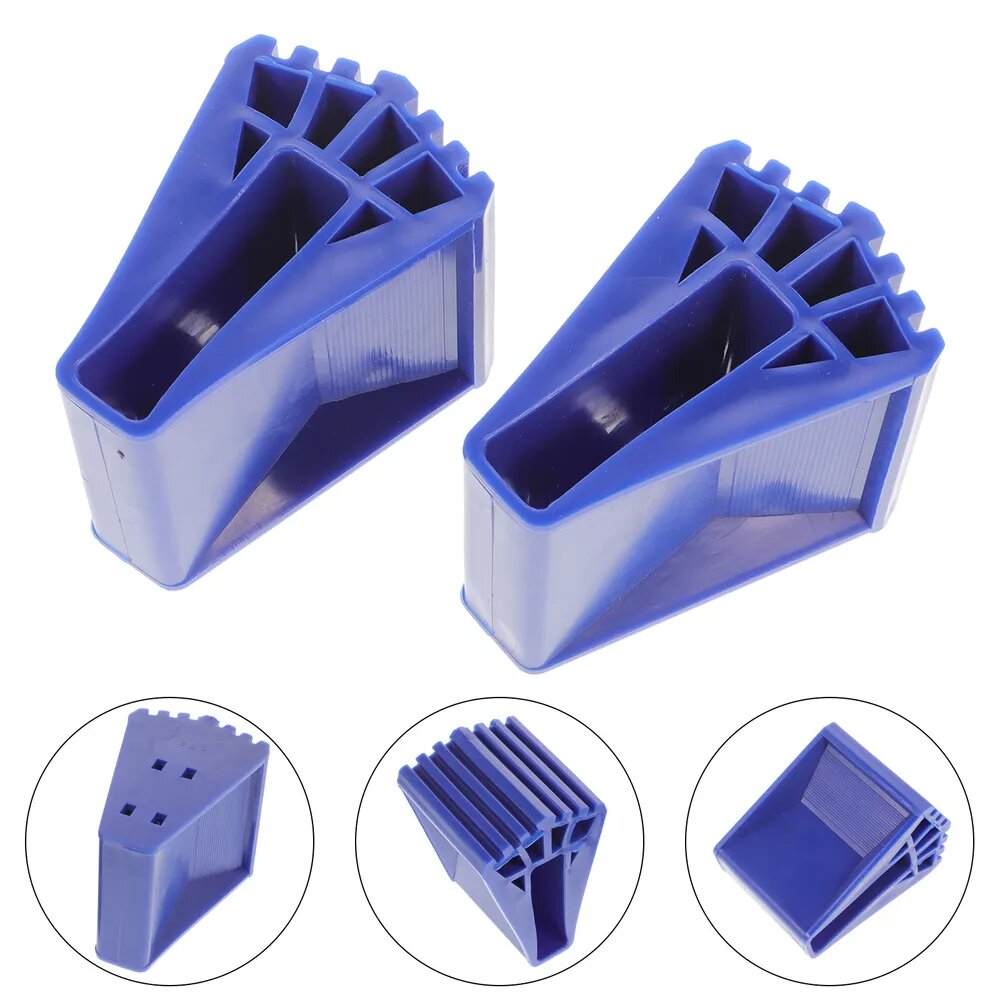 Опора для лестницы пластиковая синяя противоскользящая для безопасности ступеней