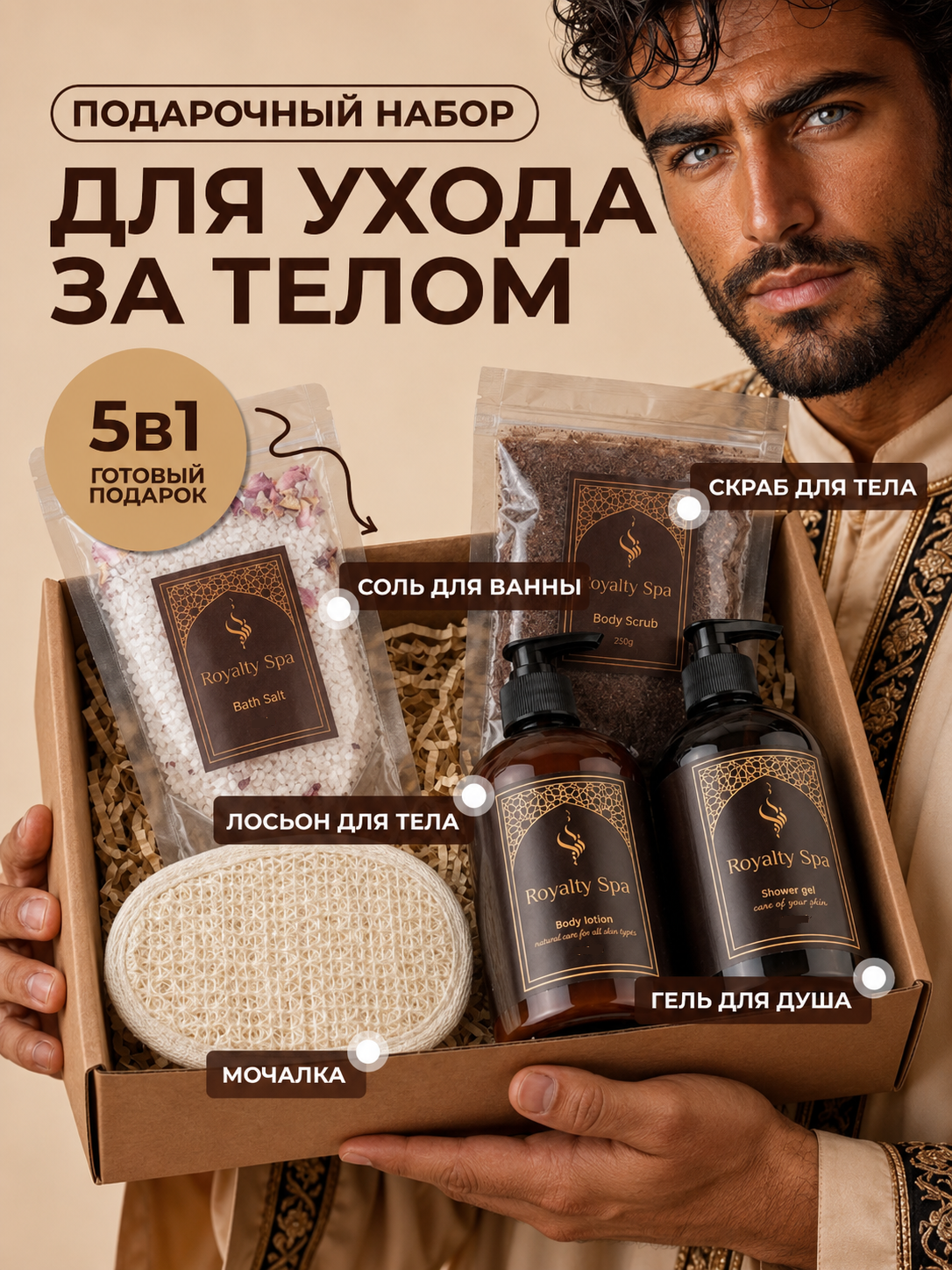 Подарочный спа набор косметики женский для тела. Подарок девушке