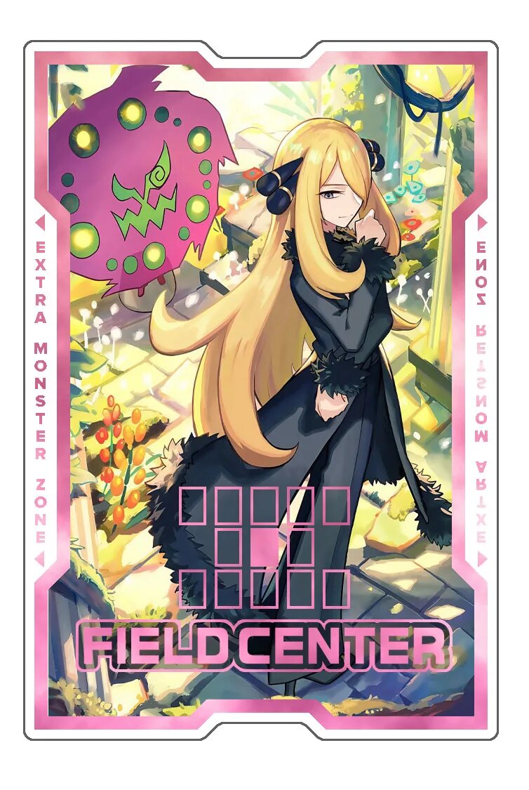 Акриловая карта Pokemon Masquerena Cynthia Lillie Reshiram Zekrom Kyurem Keeppley Черный, Pokemon1