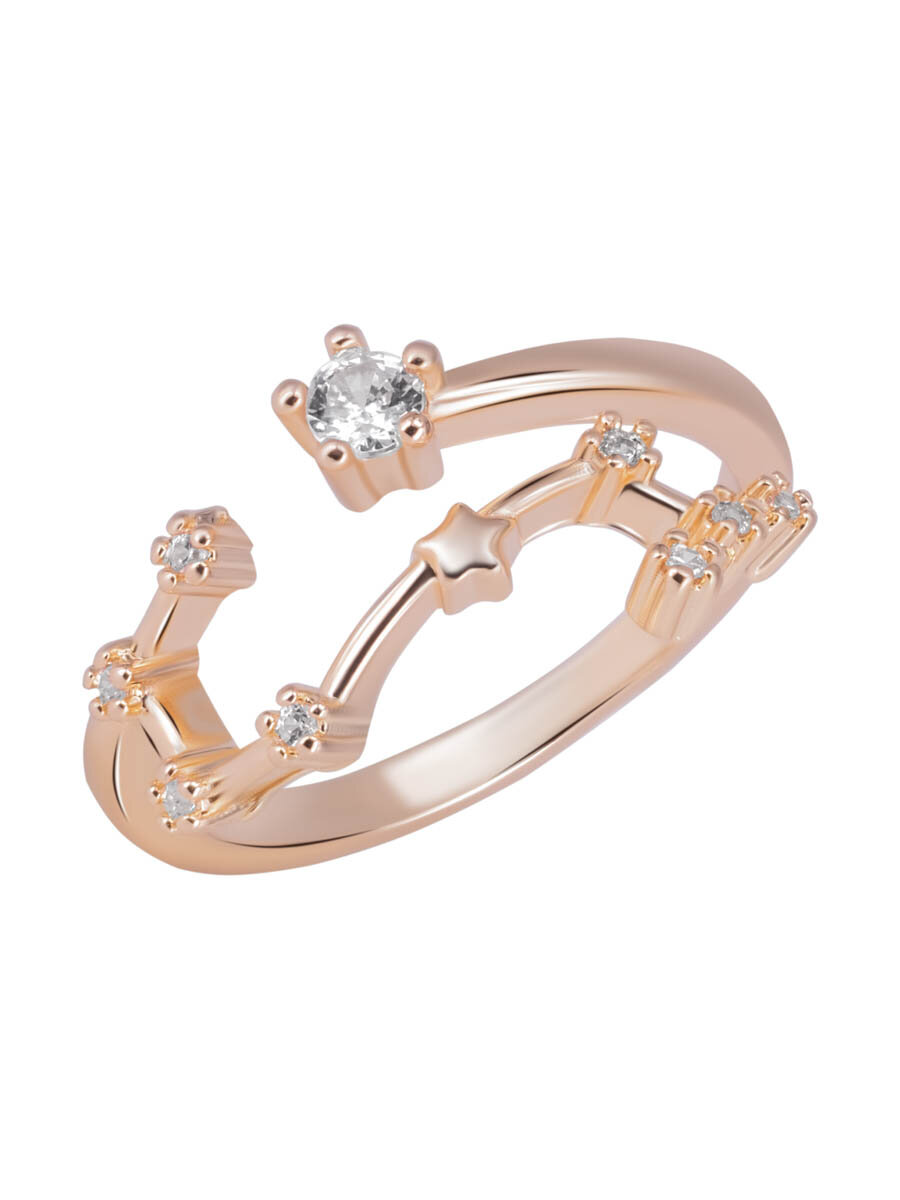 Кольцо помолвочное, фианит