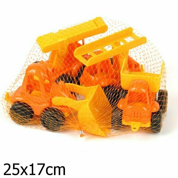 Набор "Нордик": строительная техника (4 штуки в сетке)