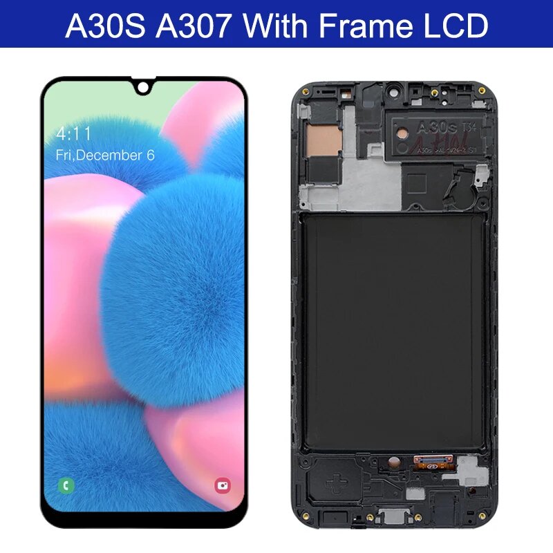 Для SAMSUNG GALAXY A10 A105 A20 A205 A20S A207 A30 A305 A30S A307 A50 A505 A70 A705F A30S With Frame
