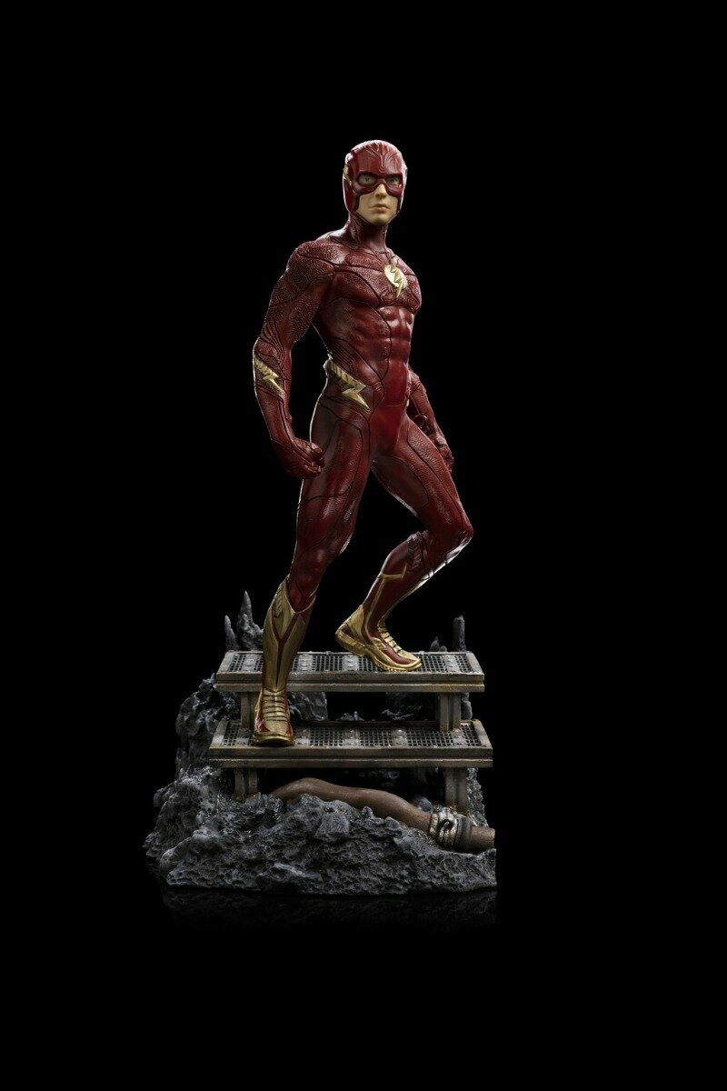 Коллекционная фигурка Iron studios 1/10 DC Comics: The Flash Movie - The Flash (Айрон Студиос ДС Комикс: Флэш - Флэш, 18 см)