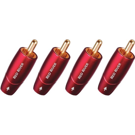 Коннектор Audioquest Red River RCA (4шт)