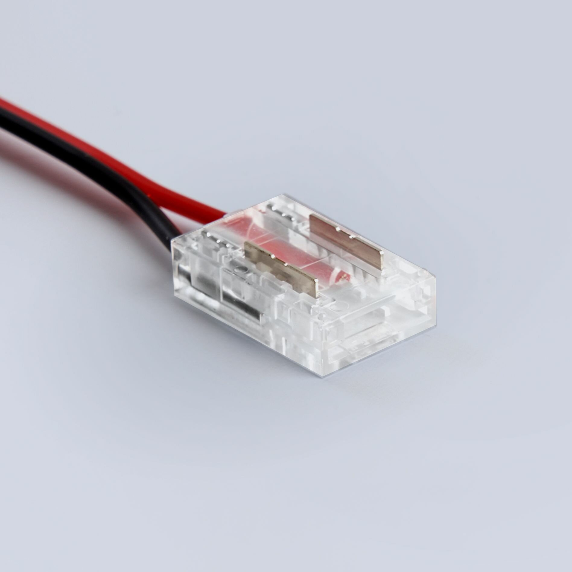 Коннектор Eleganz для светодиодной ленты 8 мм. (провод 7см.), 12-24В, IP 20 10 шт.