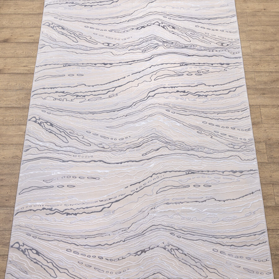 Ковер Турецкий Aruna дизайн F592AG цвет BEIGE / D.GREY 1.6x2.3м