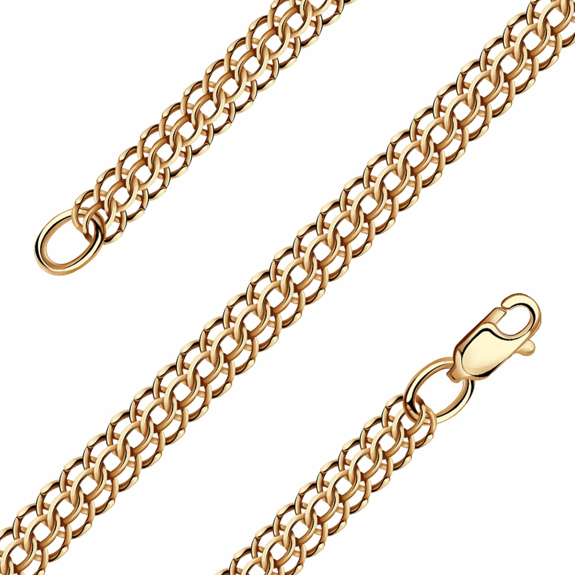 Цепь красное золото, 585 проба