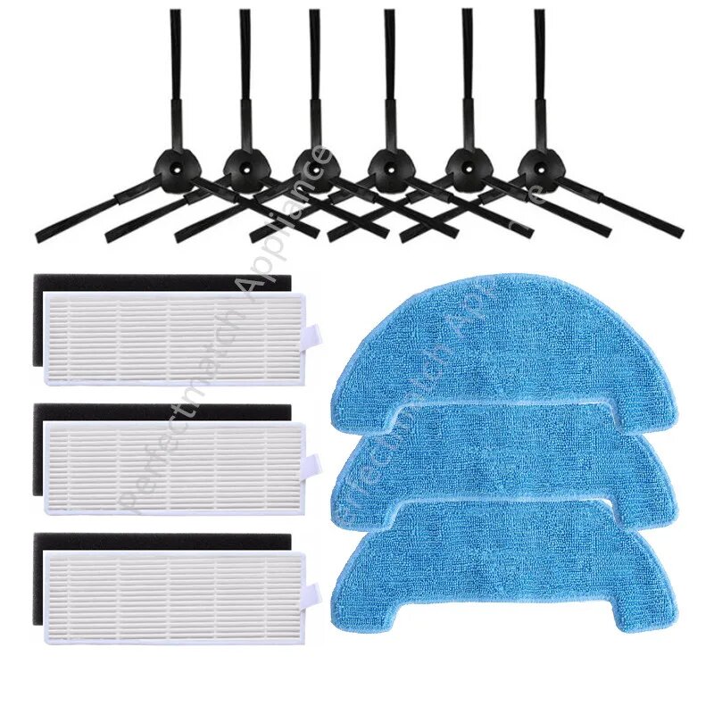 Запчасти для роботов-пылесосов DOMOOVA DRV80 Animal, Kitfort KT-533, Синий, as this picture show