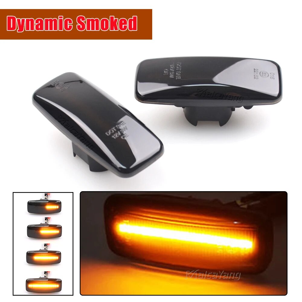 Динамический светодиодный боковой габаритный фонарь для Nissan Sylphy Almera Murano Bluebird Sunny Teana J31 Cefiro Maxima, повторитель указателей поворота, лампа