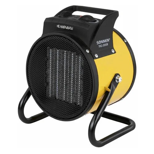 Электрическая тепловая пушка SONNEN THG-3000R, 3кВт, желтый