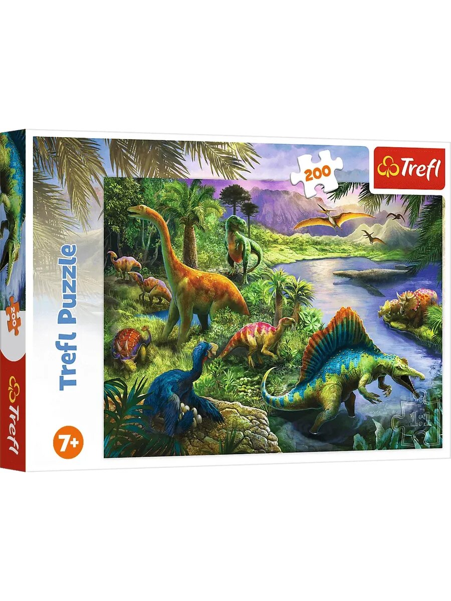 Пазл Хищные динозавры 200 элементов Trefl 13281