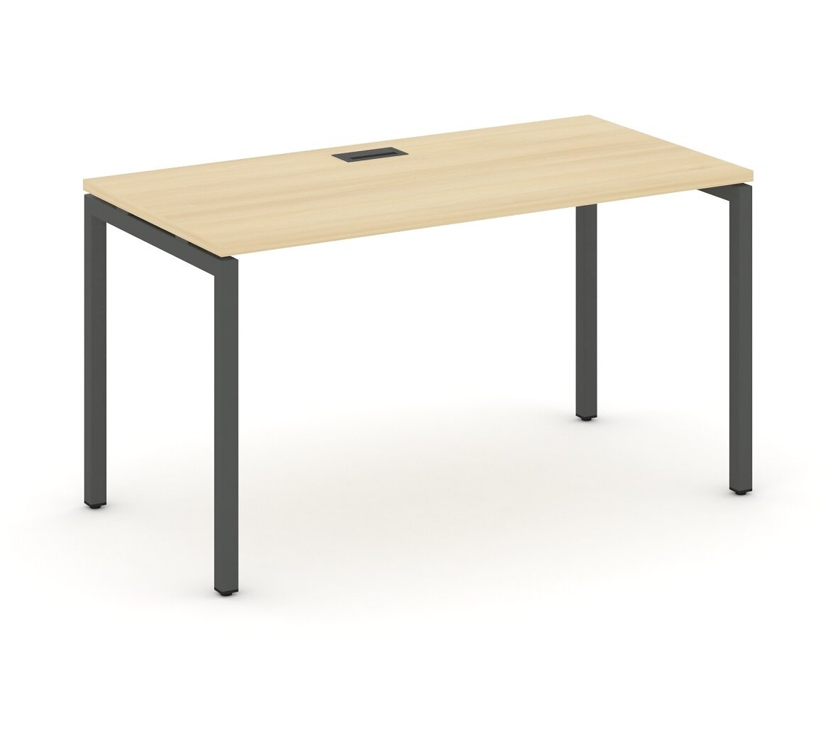 Стол письменный П-образный м/к (сечение 40х40) Style Project Riva SN-4P. SP-025 Акация Лорка/Антрацит мет. 1780*800*750