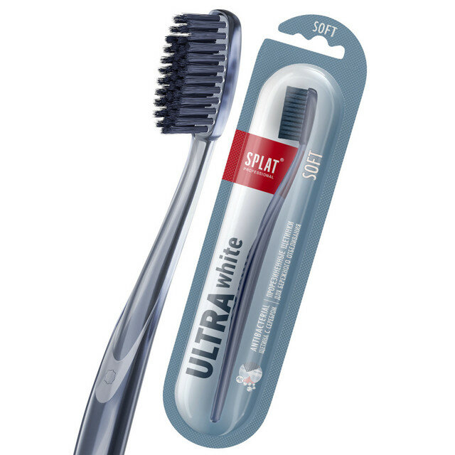 SPLAT Professional Ultra White soft щетка зубная для деликатной чистки зубов и отбеливания