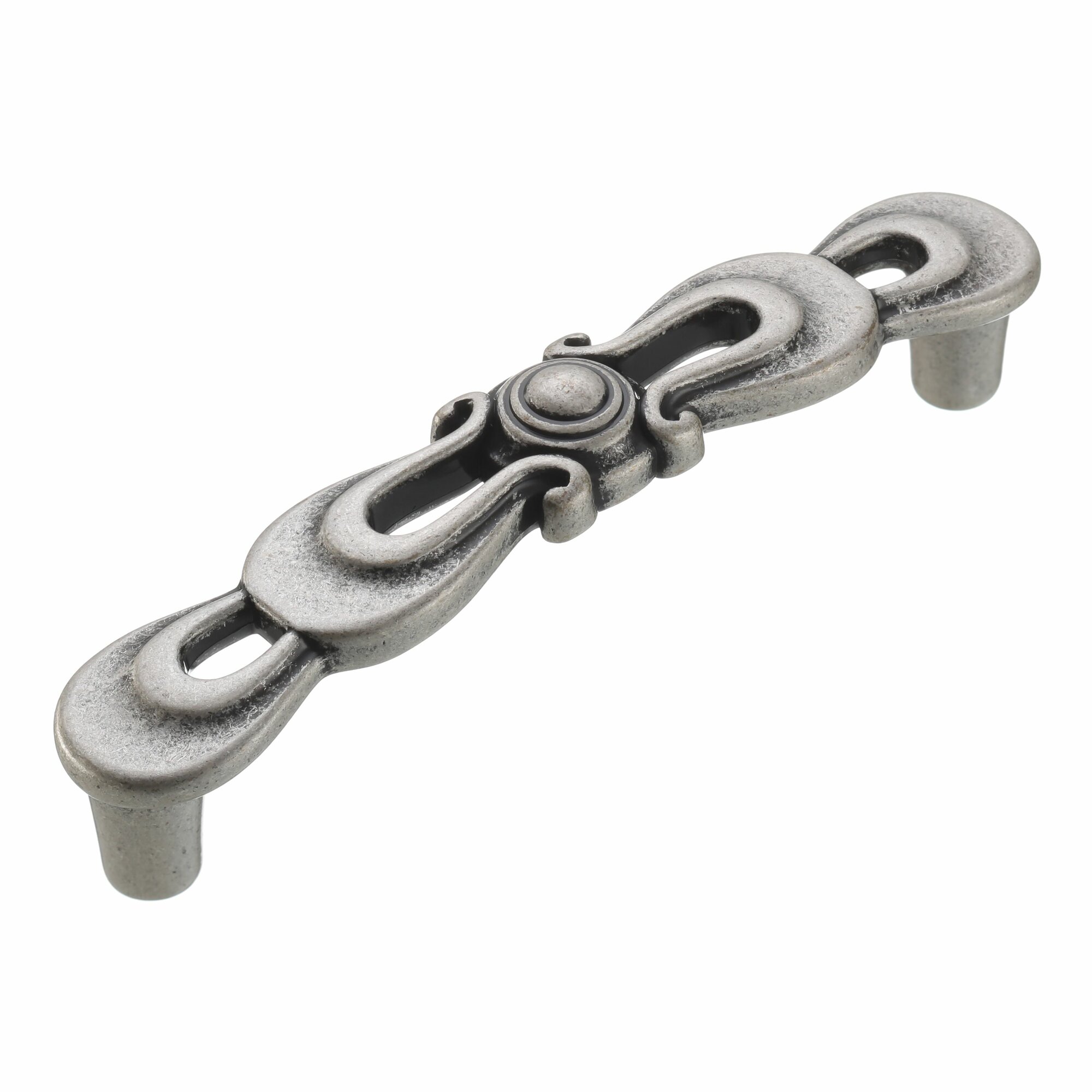 Ручка мебельная скоба GIUSTI LINEA DECOR WMN791.096.00E8 блестящее винтажное серебро