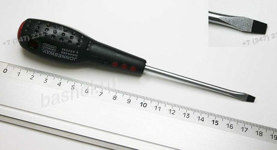 Отвертка JONNESWAY D04S480 FULL STAR, SL4х80 мм