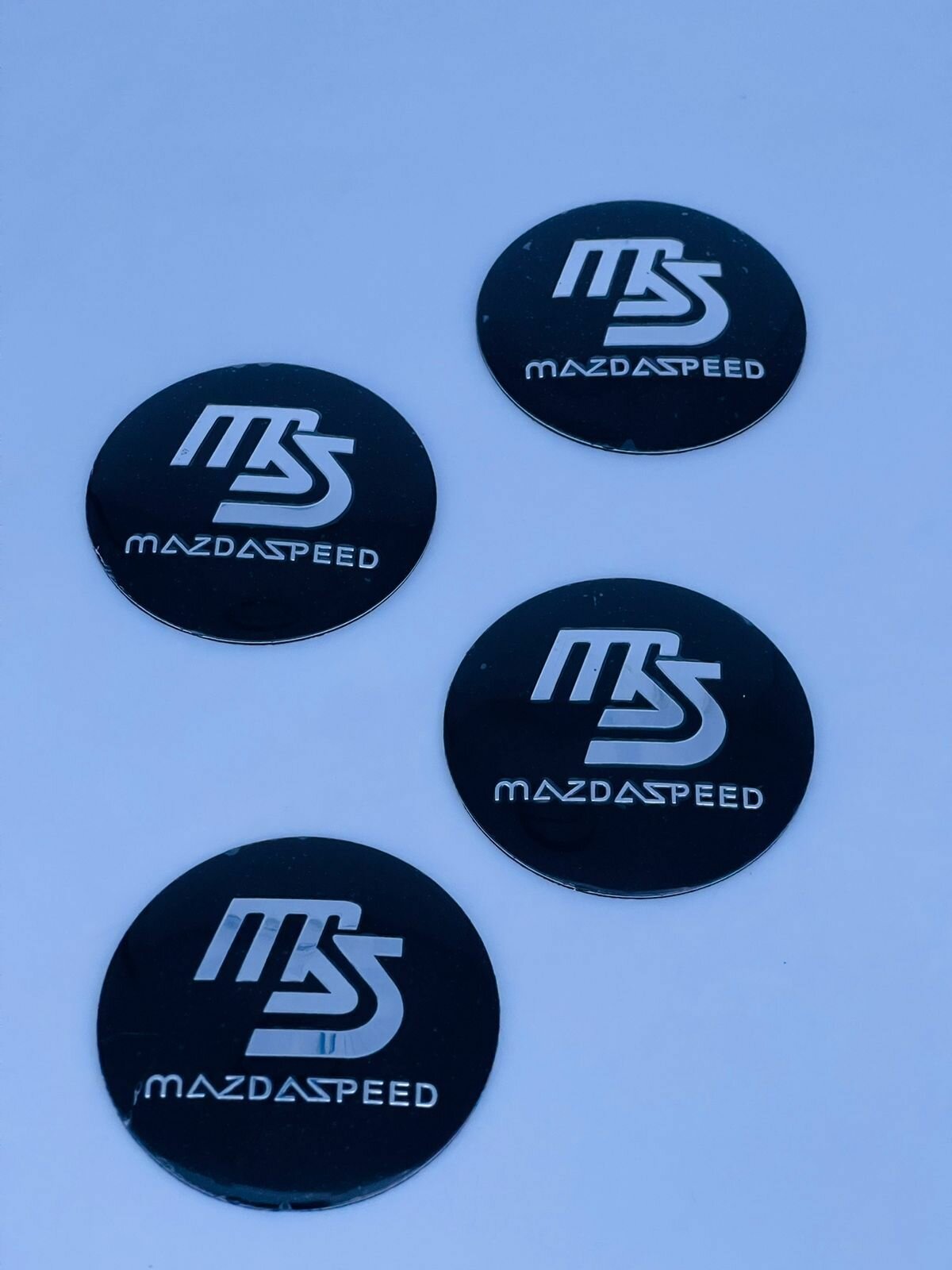 Наклейки на колесные диски Mazda Speed Алюминий 65мм