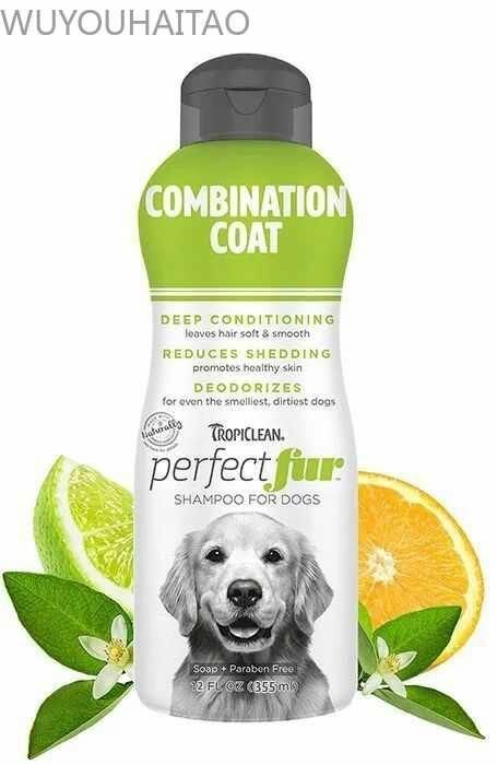 TropiClean Perfect Coat Шампунь для собак против линьки и глубокого кондиционирования, 355 мл