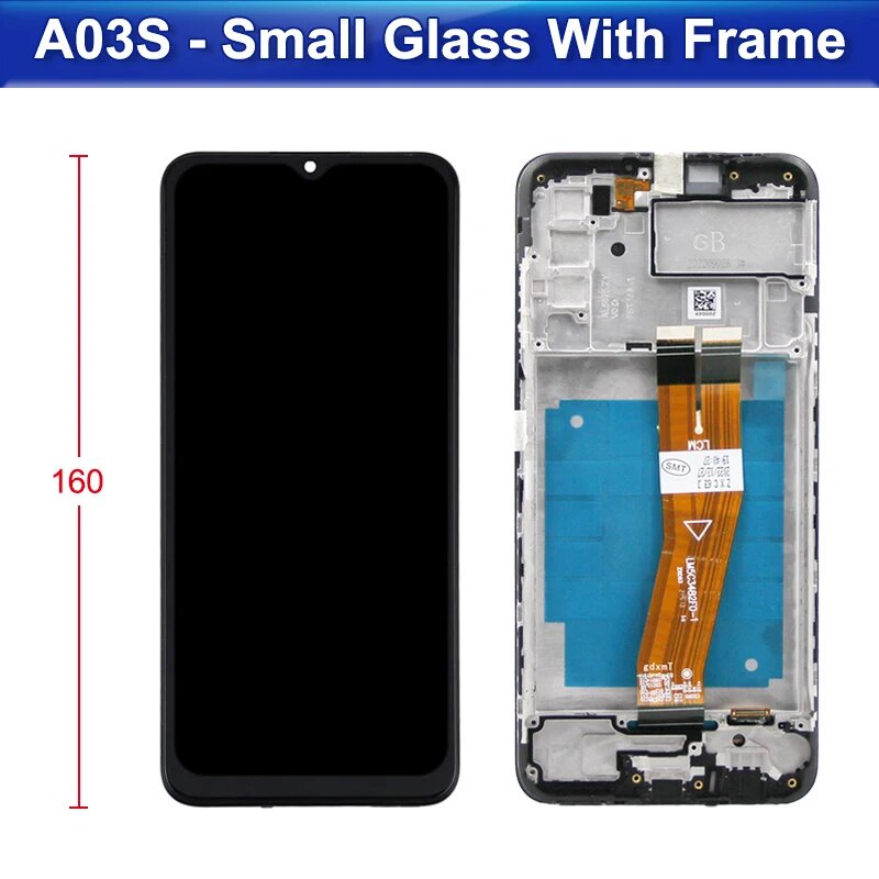 6,5-дюймовый дисплей A03S для Samsung Galaxy A037F A037M A037G A037U A037W, замена Small With Frame