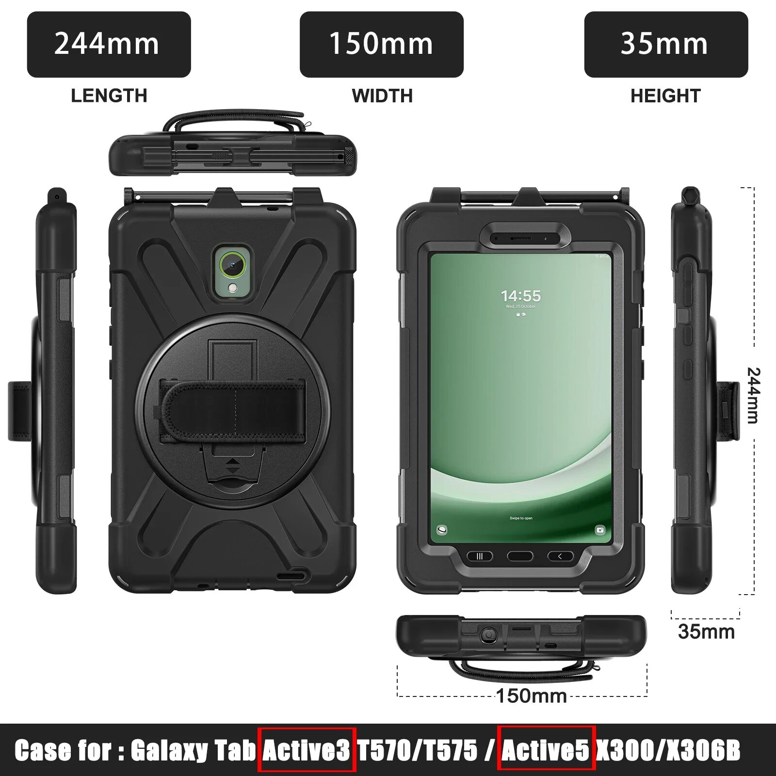 Чехол для Samsung Galaxy Tab Active 5 Pro 10.1