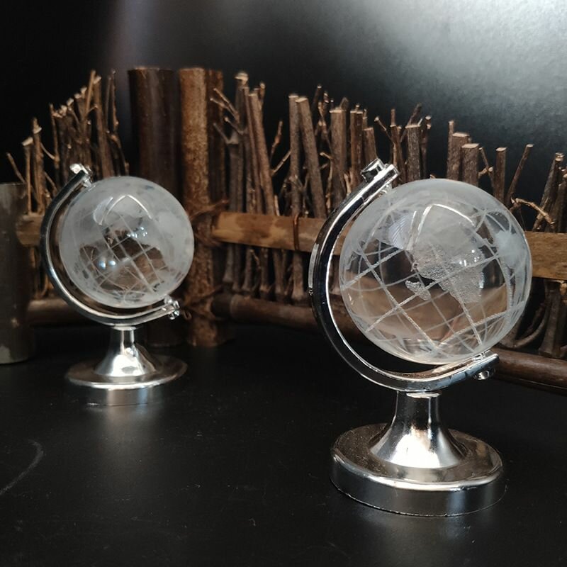 Хрустальный глобус, креативный процесс прозрачной резьбы, украшение рабочего стола, мелкие украшения, фотореквизит, мини-подарки