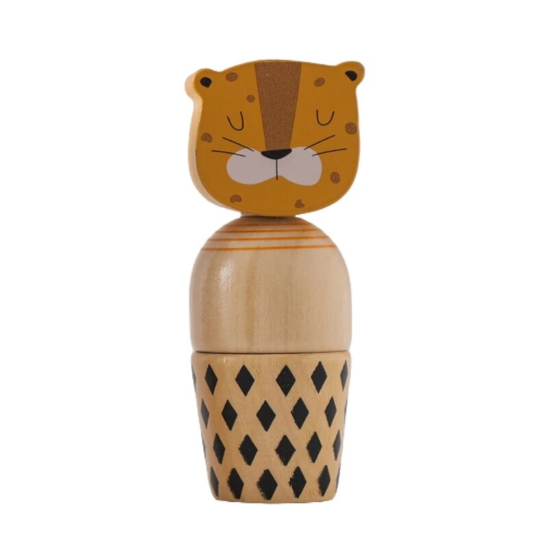 Деревянные блоки Монтессори для детей 0-3 лет Tiger