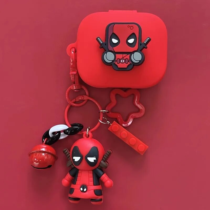 Чехол для наушников Marvel Deadpool Redmi Buds 5/6S/6 Active Redmi Buds 6S, B With Keychain