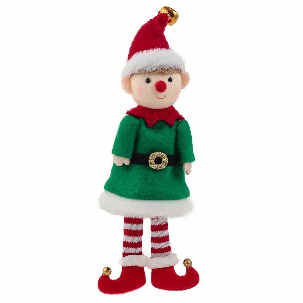 (1 шт.) Рождественская кукла-эльф, Маленькая очаровательная подвеска для украшения Рождественской елки-мужской эльф