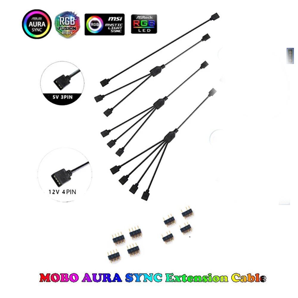 RGB кабель для светодиодной ленты Viktorovna 50cm connector, 4pin 12V