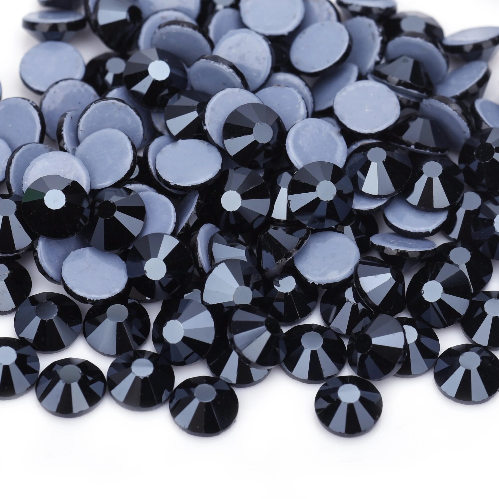 Стразы горячей фиксации VC хрустальные круглые Черный, ss20-1440pcs, Metallic Dark