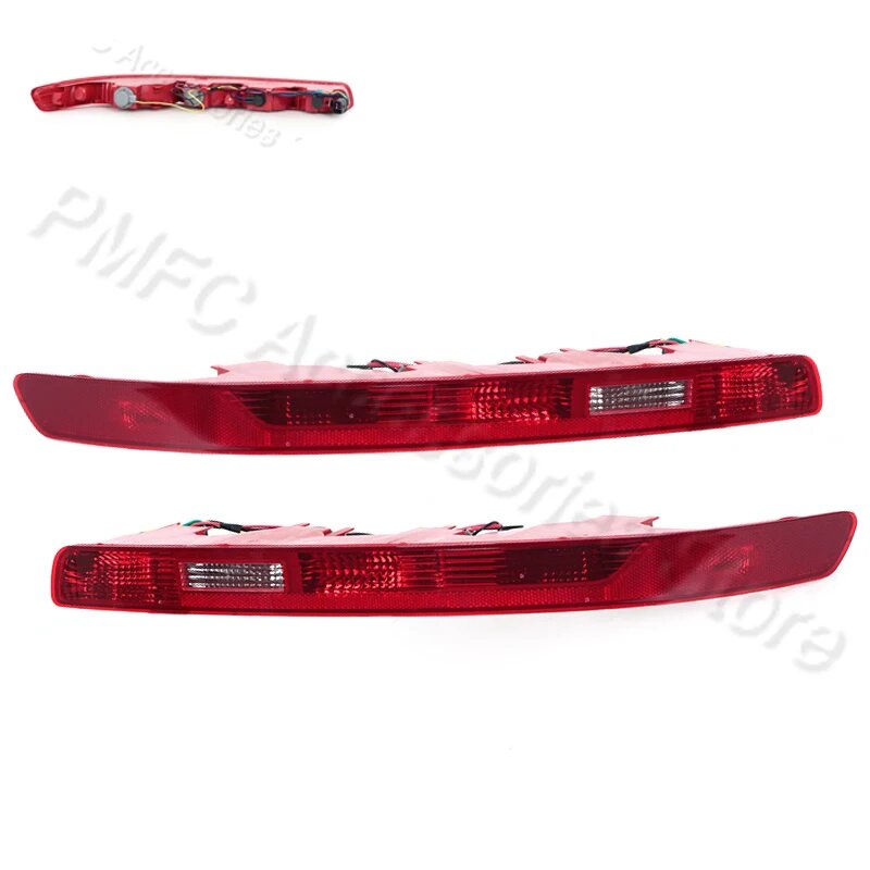 Для Audi Q7 2009-2015 европейская версия автомобиля задний бампер стоп-сигнал в сборе указатель поворота противотуманная фара 4L0945095 4L0945096 With Bulb-1Pair