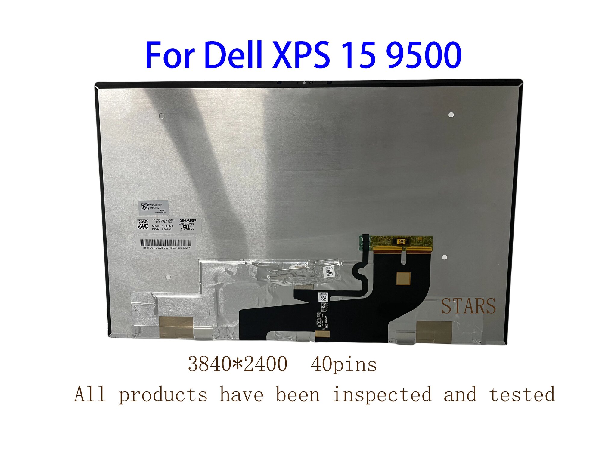 Экран 15,6 дюйма для Dell XPS 15 9500 9510 Precision 5550 5560 P91F P91F001 P91F002 P91F003, сенсорный ЖК-дисплей, сменный сборный