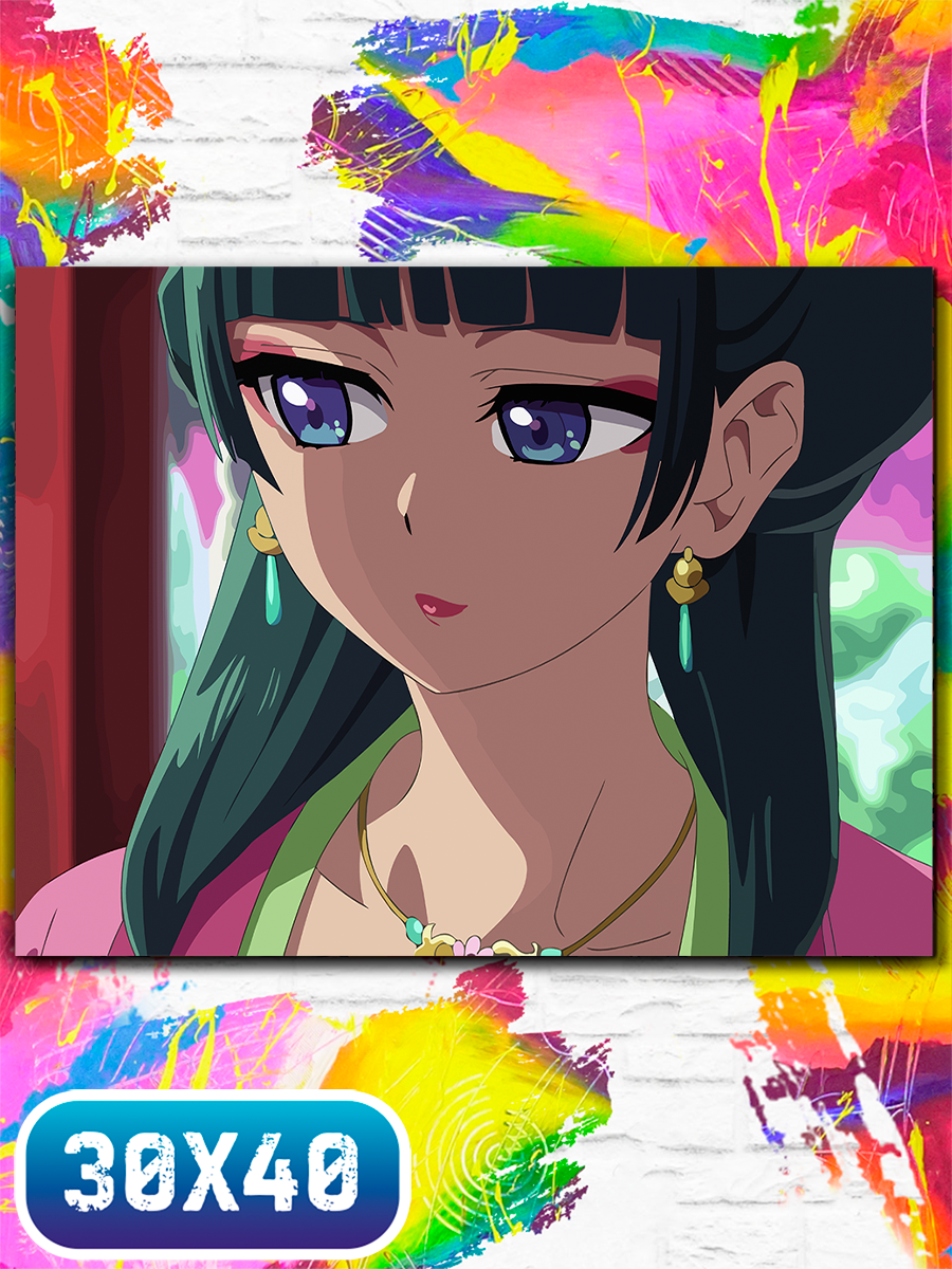 Картина по номерам на холсте аниме Мао Мао Герои Чистого Сердца (Anime) - 15340 30x40 Г