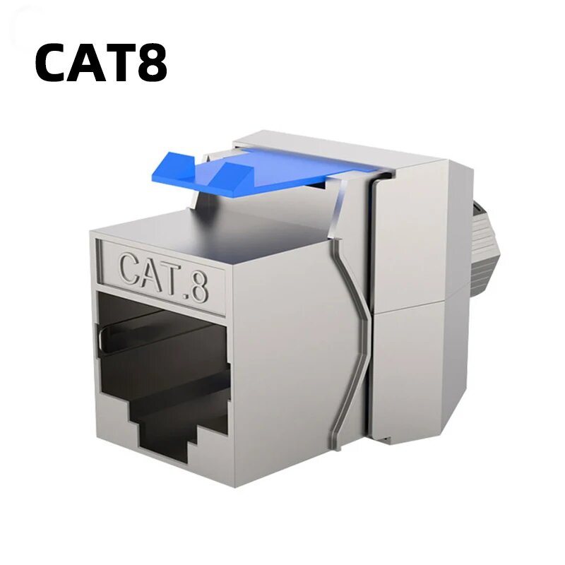 ZoeRax RJ45 Cat8 Cat7 Cat6A экранированные разъемы Keystone Jack CAT8 STP 1PCS
